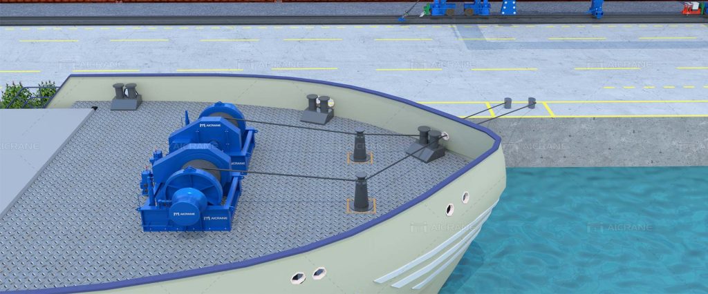 Marine Winch for Mooring / Anchoring / Towing Ships - Philippines